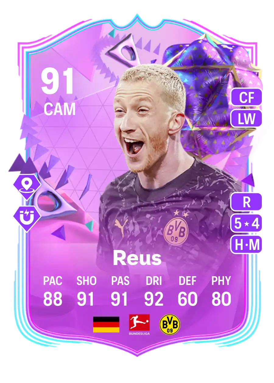Marco Reus Ultimate Birthday EA FC 24 - 91 - Rating and Price | FifaUTBin