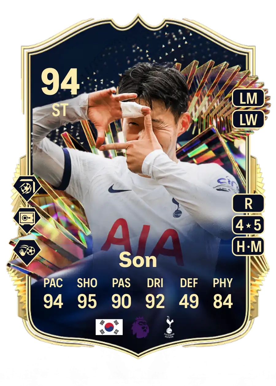 Heung Min Son Team of the Season EA FC 24 - 94 - Rating and Price ...