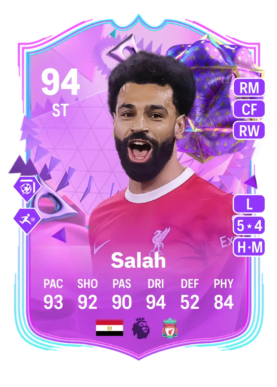 Mohamed Salah Ultimate Birthday EA FC 24 - 94 - Rating and Price ...