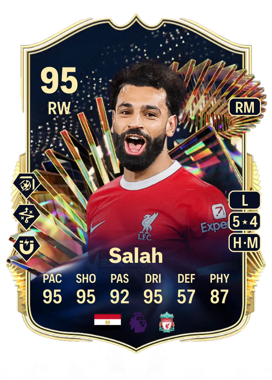 Mohamed Salah Team of the Season EA FC 24 - 95 - Rating and Price ...