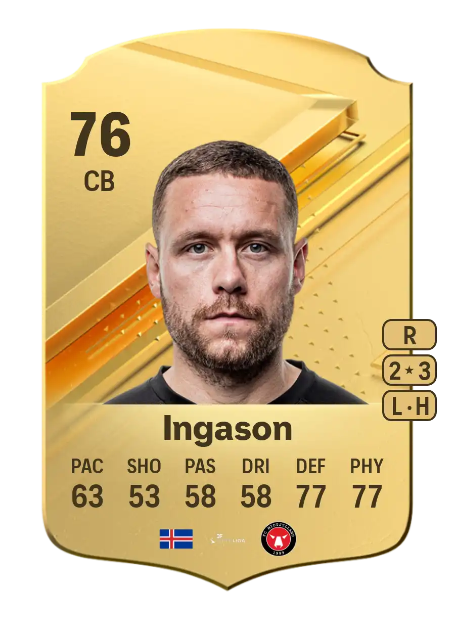 Sverrir Ingi Ingason Common EA FC 24 - 76 - Rating and Price | FifaUTBin