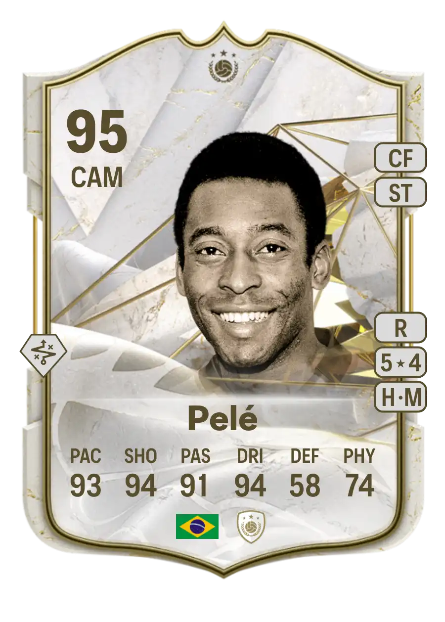 Pelé Icon EA FC 24 - 95 - Rating and Price | FifaUTBin
