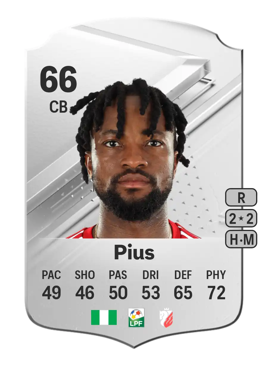 Júnior Pius Common EA FC 24 - 66 - Rating and Price | FifaUTBin