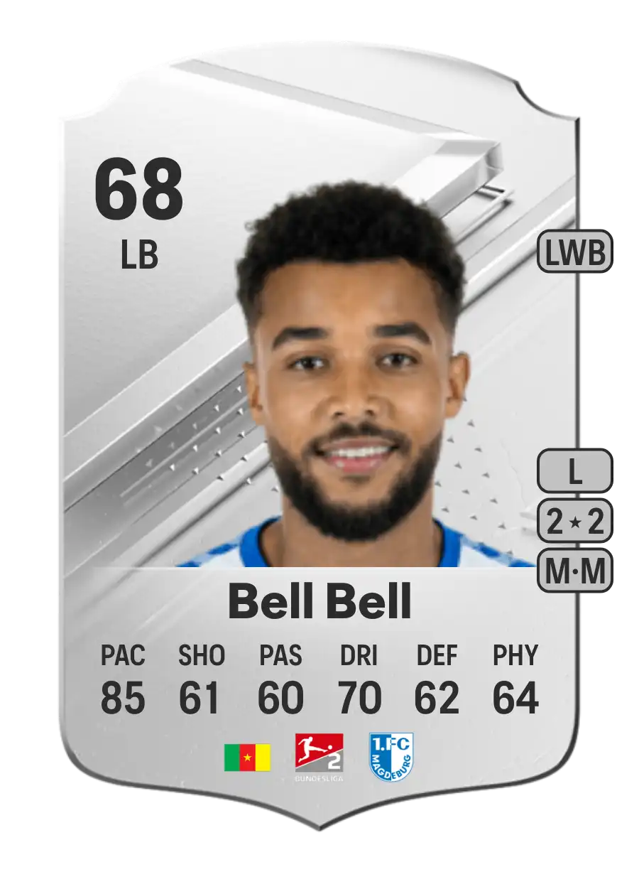 Leon Bell Bell Rare EA FC 24 - 68 - Rating and Price | FifaUTBin