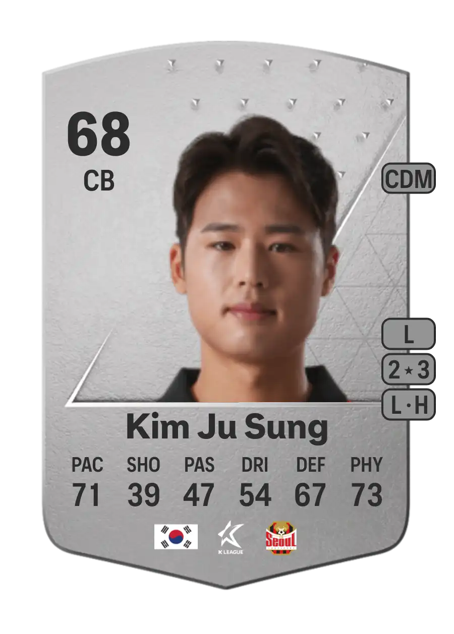 Kim Ju Sung Common EA FC 24 - 68 - Rating and Price | FifaUTBin