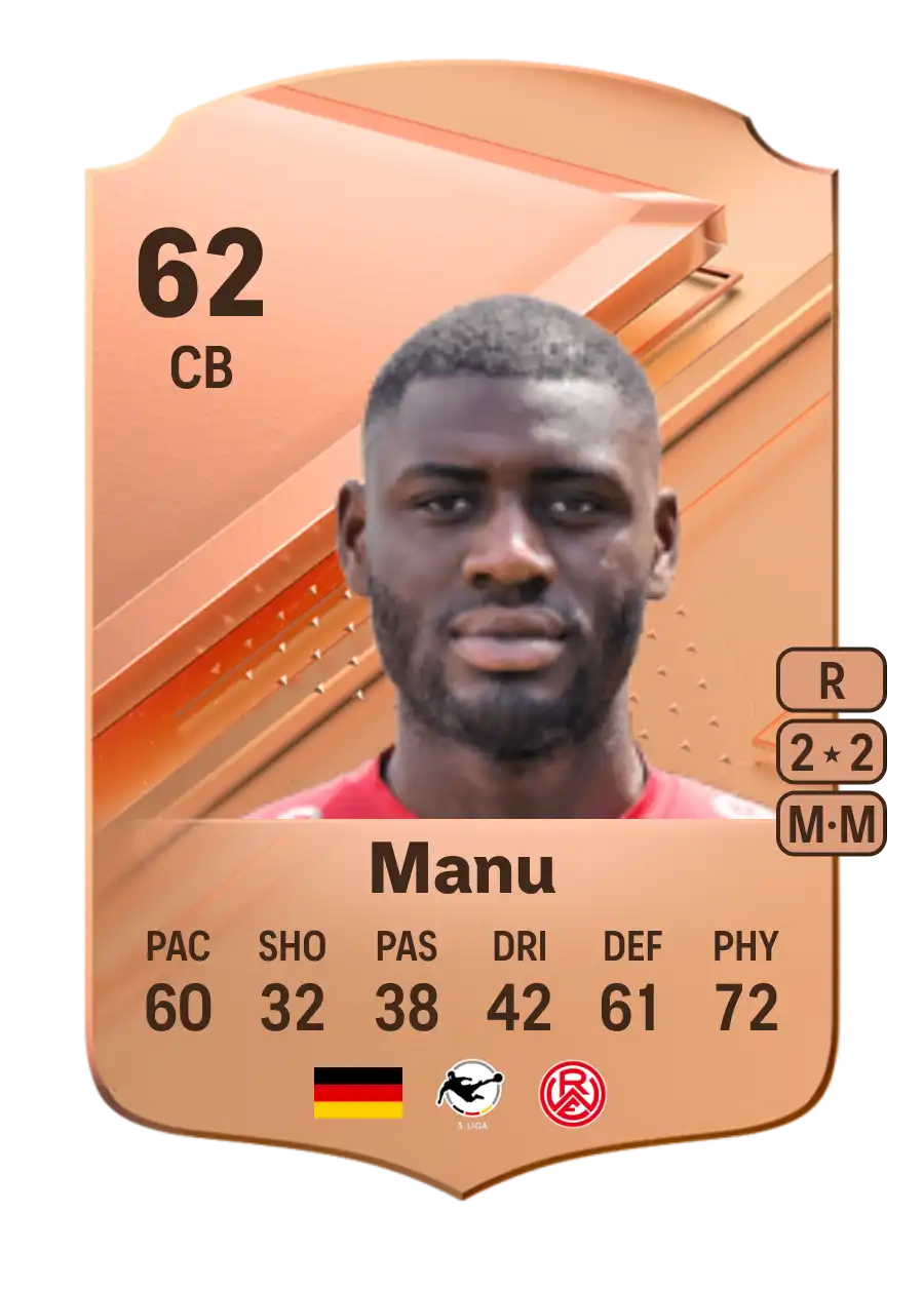 Aaron Manu Rare EA FC 24 - 62 - Rating and Price | FifaUTBin