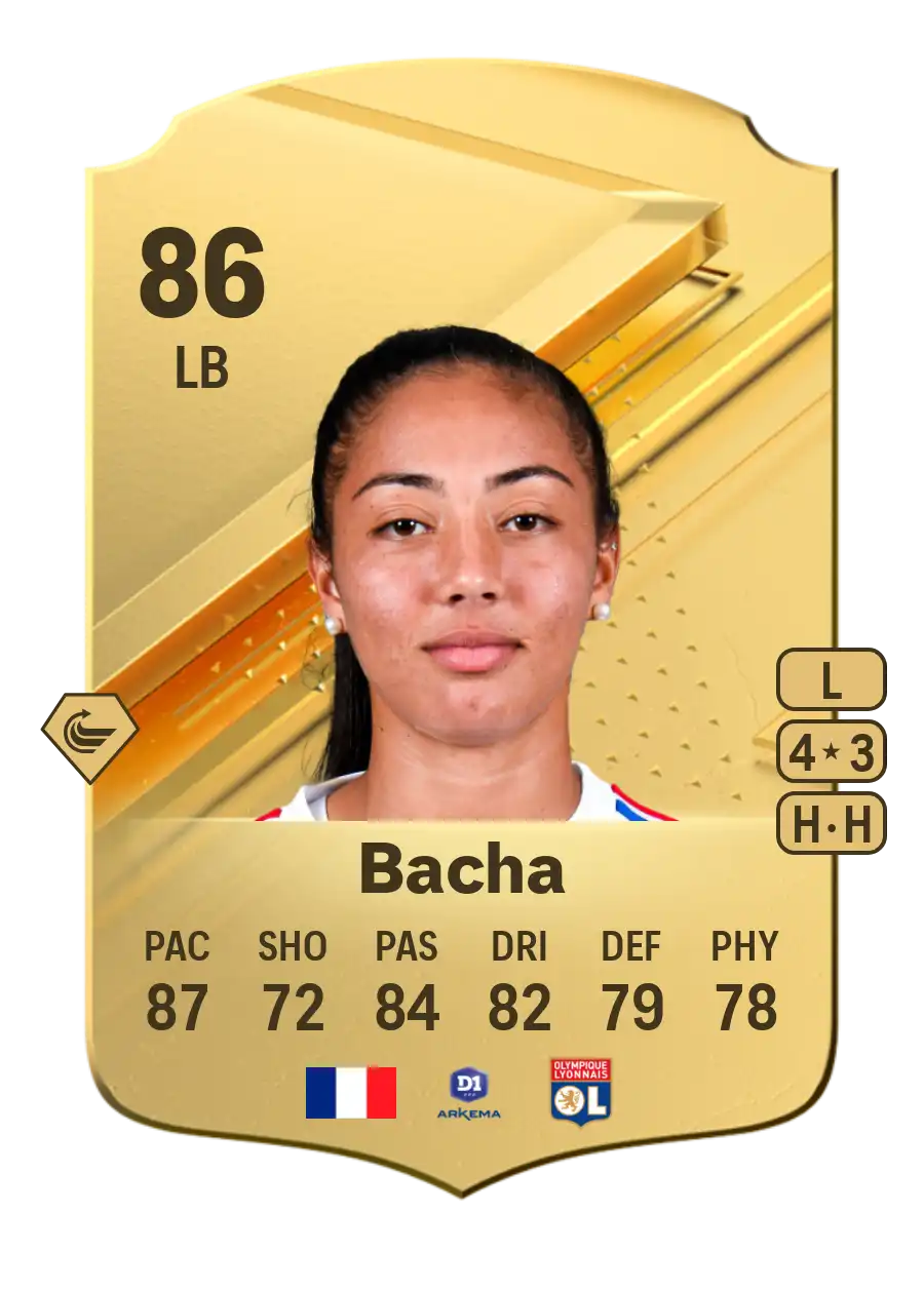 Selma Bacha Rare EA FC 24 - 86 - Rating and Price | FifaUTBin