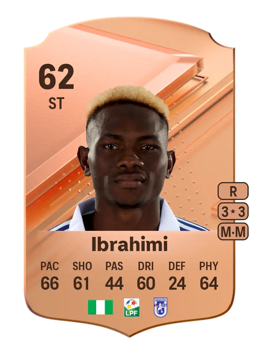Jibril Ibrahimi Common EA FC 24 - 62 - Rating and Price | FifaUTBin