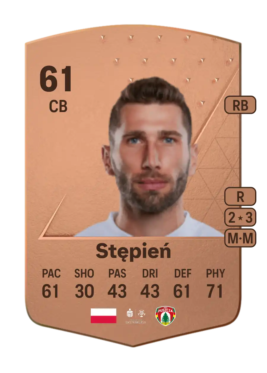 Konrad Stępień Common EA FC 24 - 61 - Rating and Price | FifaUTBin