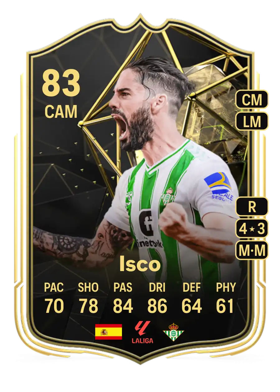 Isco Team of the Week EA FC 24 - 83 - Rating and Price | FifaUTBin