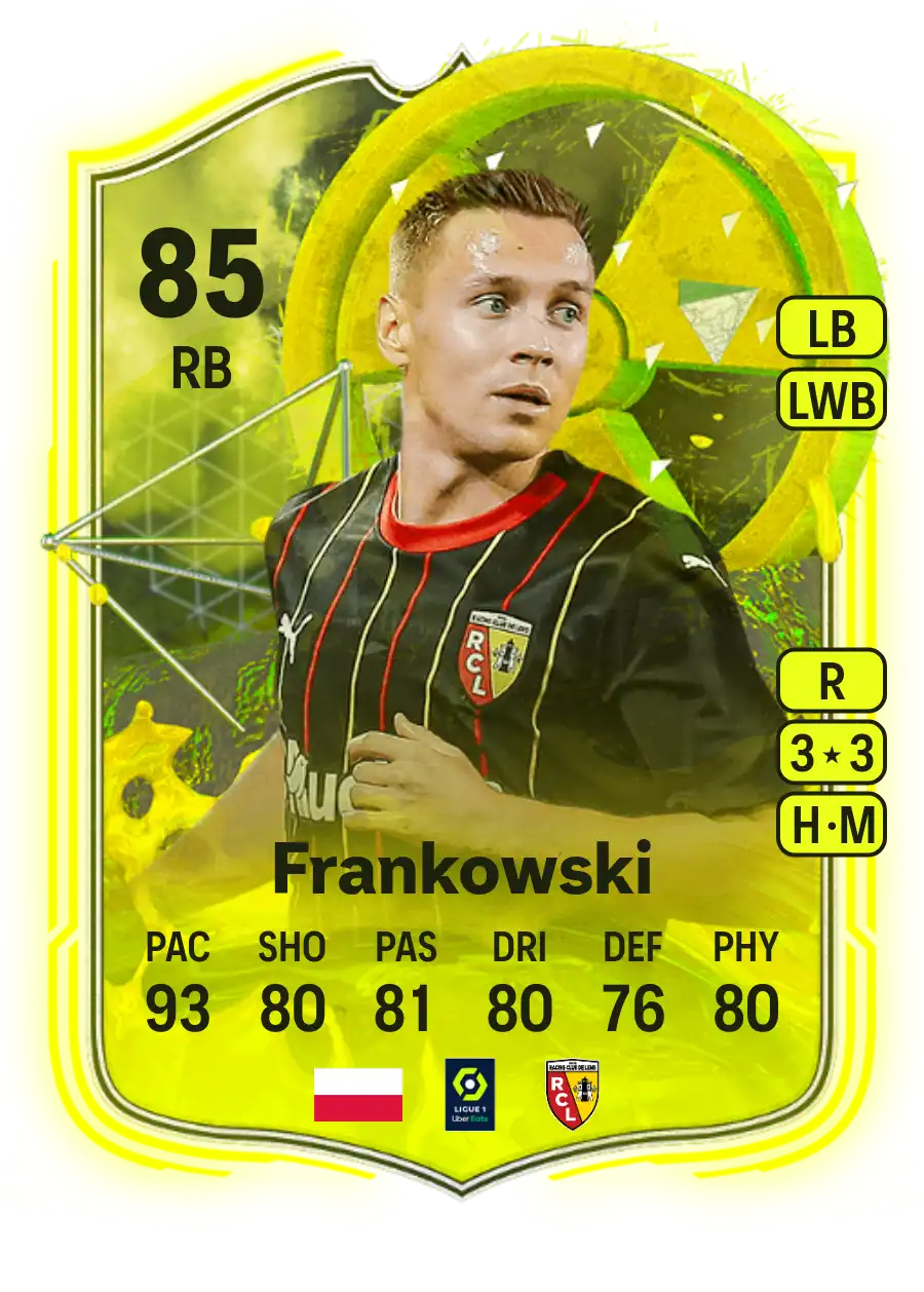 Przemysław Frankowski Radioactive EA FC 24 - 85 - Rating and Price ...