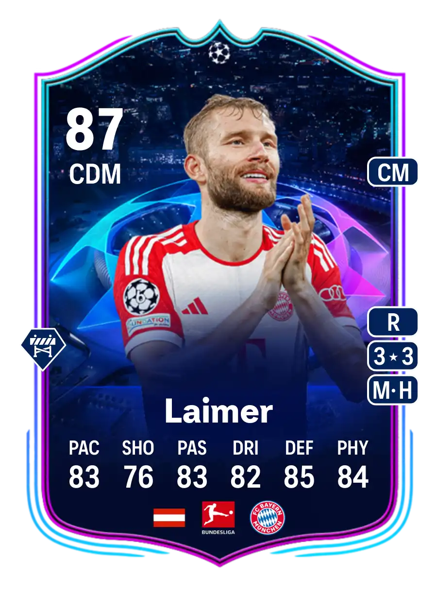 Konrad Laimer UCL Road to the Knockouts EA FC 24 - 87 - Rating and ...