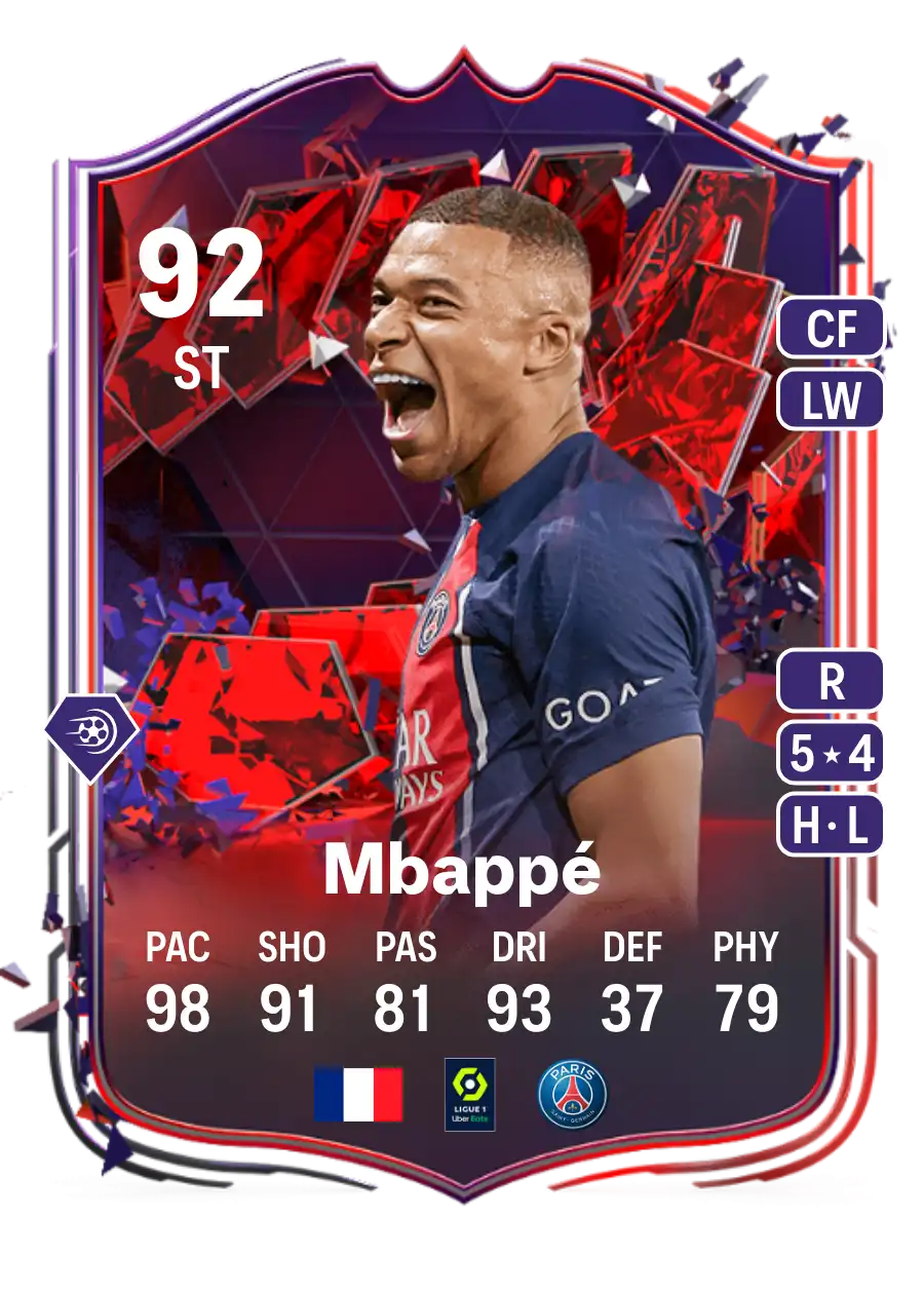 Kylian Mbappé Trailblazers EA FC 24 - 92 - Rating and Price | FifaUTBin