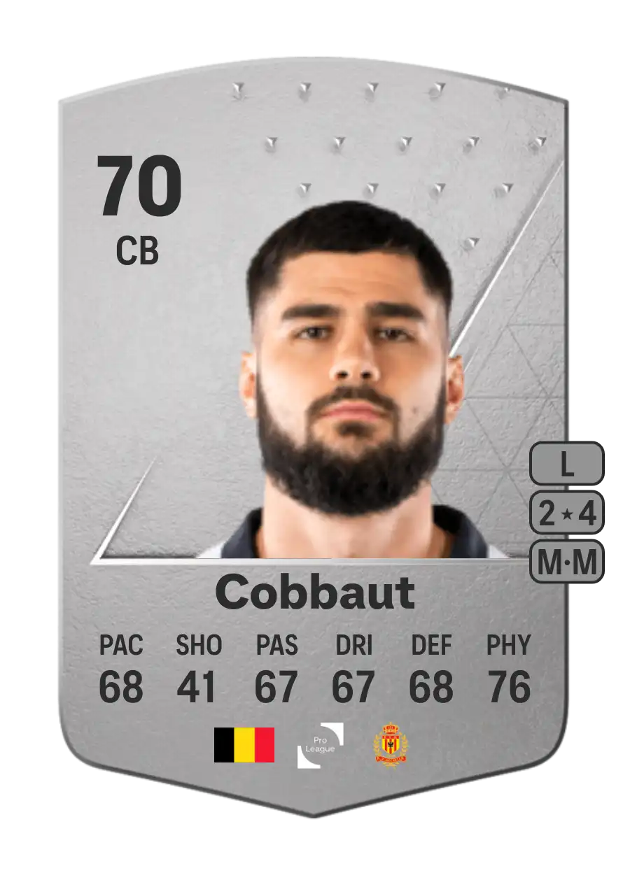 Elias Cobbaut Common EA FC 24 - 70 - Rating and Price | FifaUTBin