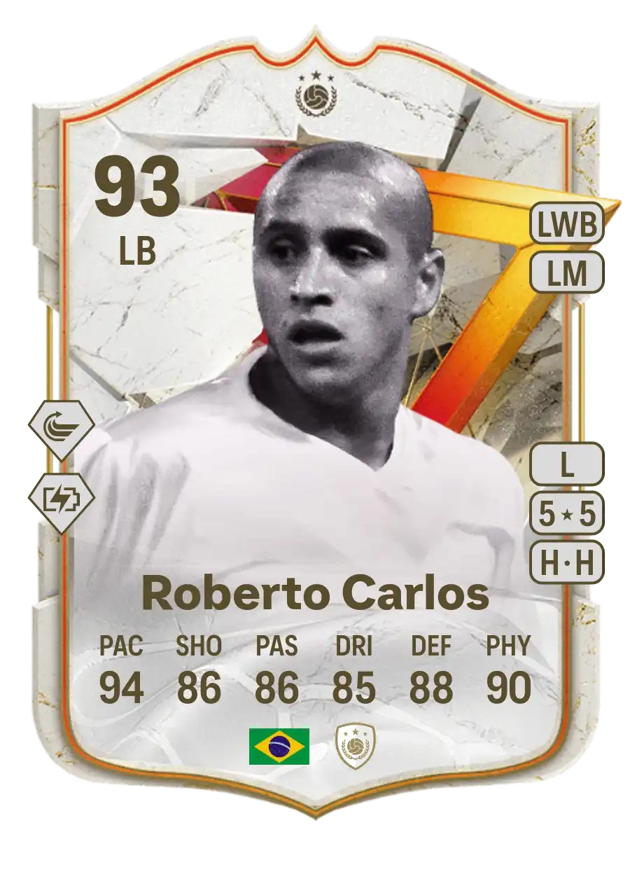 Roberto Carlos GOLAZO ICON EA FC 24 - 93 - Rating and Price | FifaUTBin