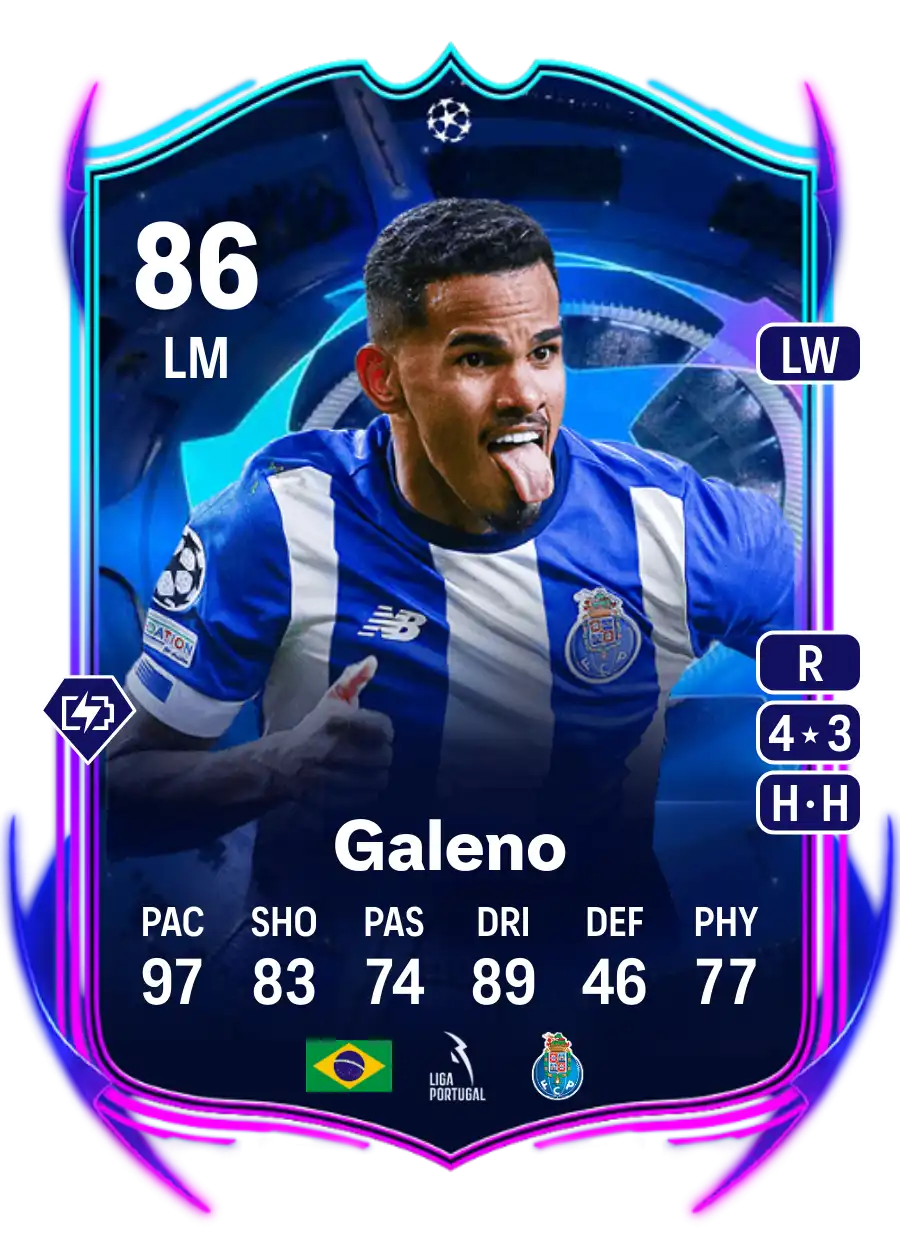Galeno UCL ROAD TO THE FINAL EA FC 24 - 86 - Rating and Price | FifaUTBin