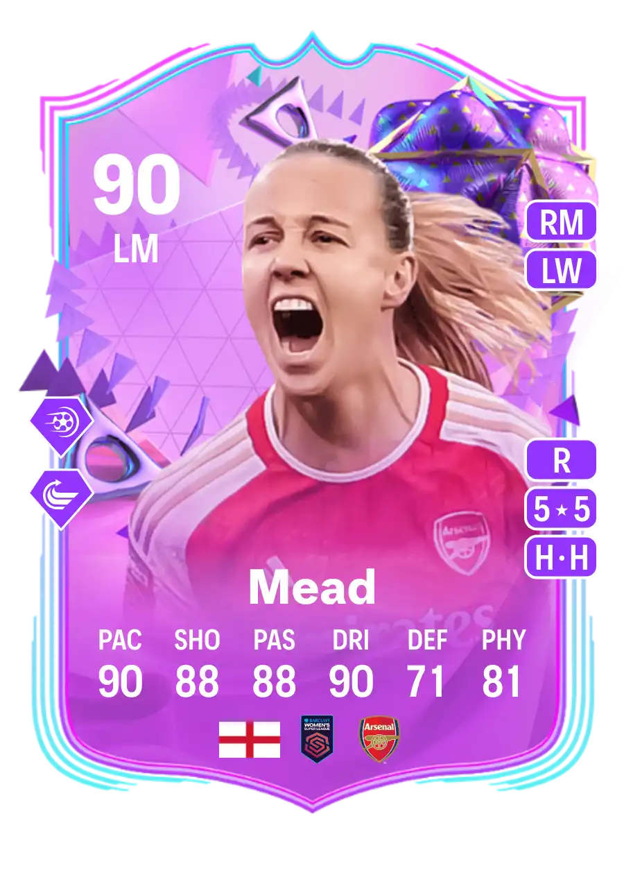Beth Mead Ultimate Birthday EA FC 24 - 90 - Rating and Price | FifaUTBin