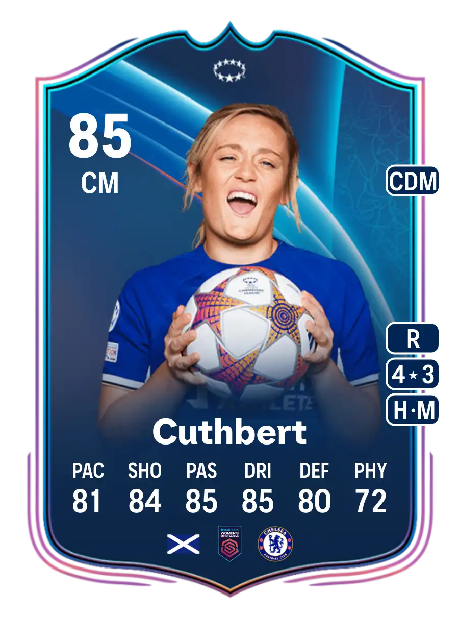 Erin Cuthbert UWCL Road to the Knockouts EA FC 24 - 85 - Rating and ...