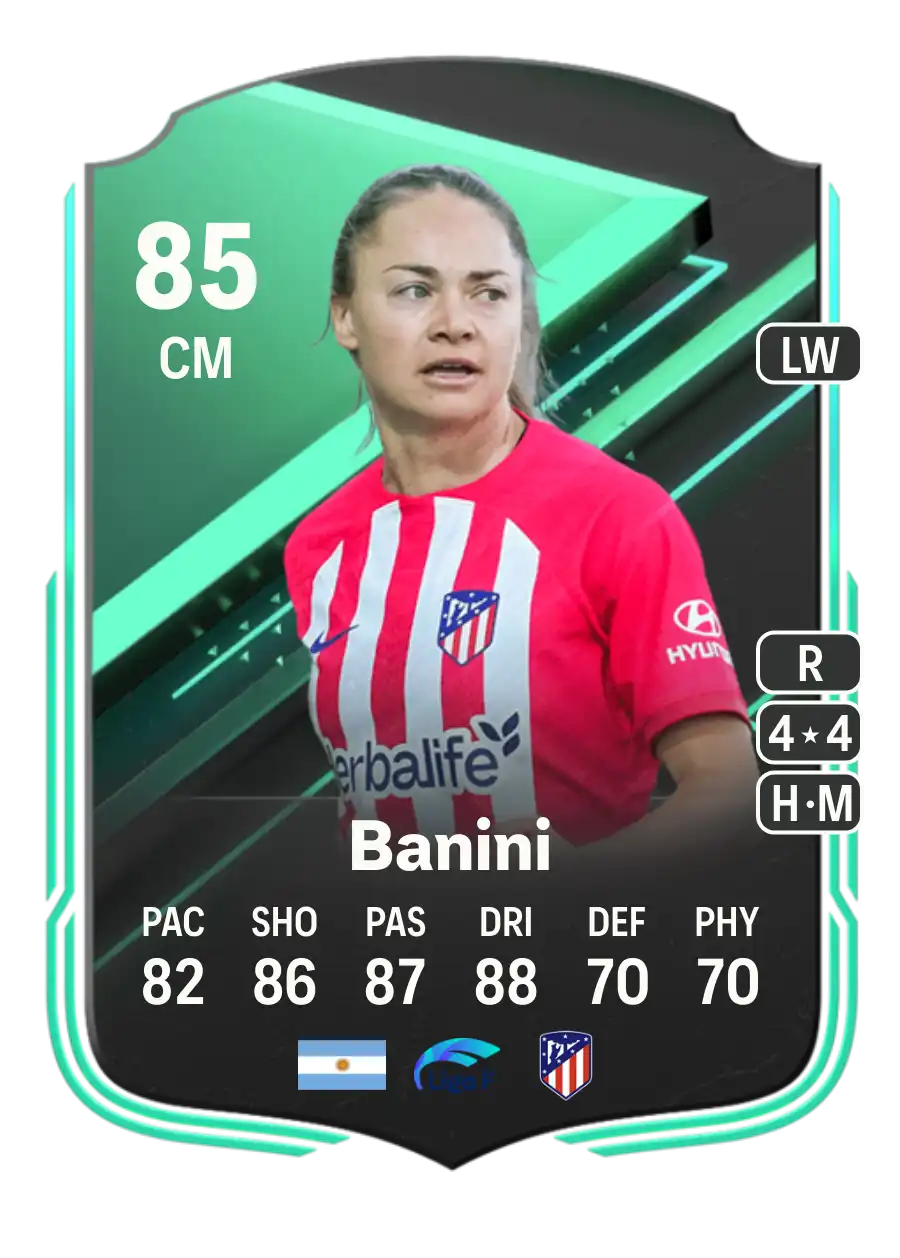 Estefanía Banini SQUAD FOUNDATIONS EA FC 24 - 85 - Rating and Price ...
