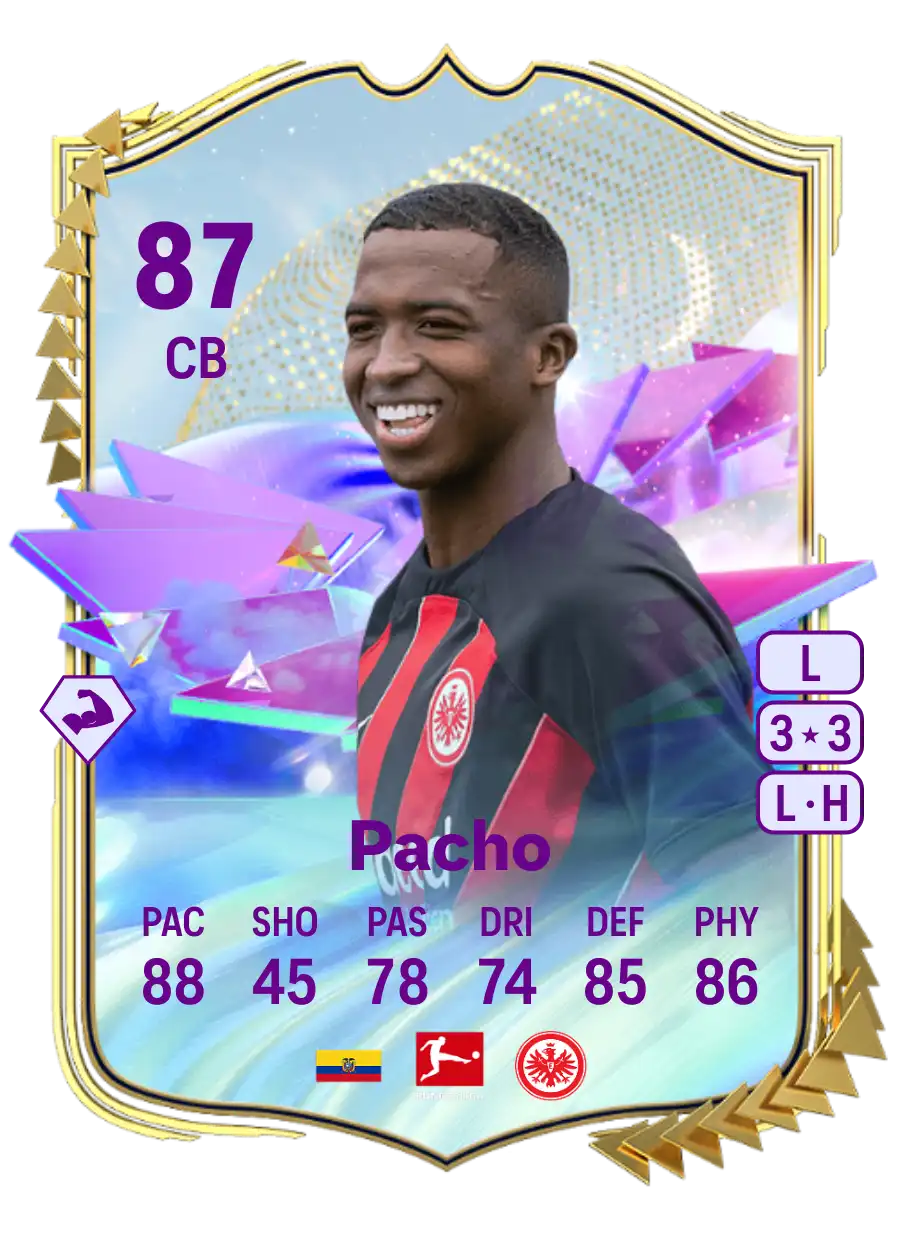 William Pacho Future Stars EA FC 24 - 87 - Rating and Price | FifaUTBin