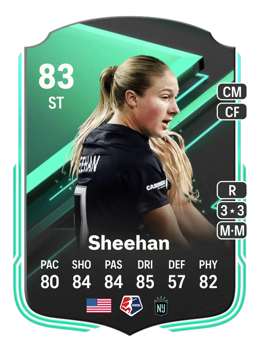 Delanie Sheehan SQUAD FOUNDATIONS EA FC 24 - 83 - Rating and Price ...