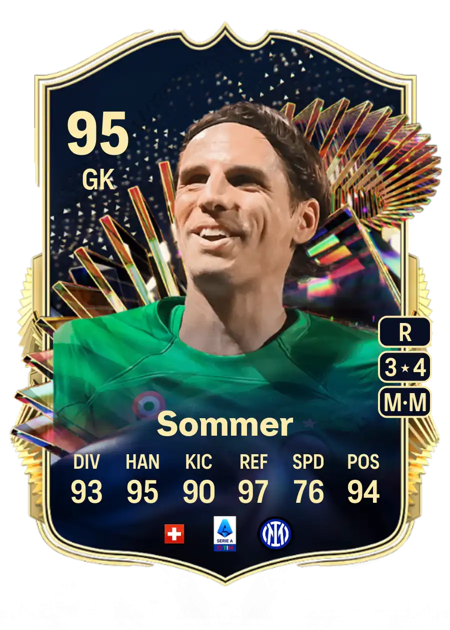 Yann Sommer Team of the Season EA FC 24 - 95 - Rating and Price | FifaUTBin
