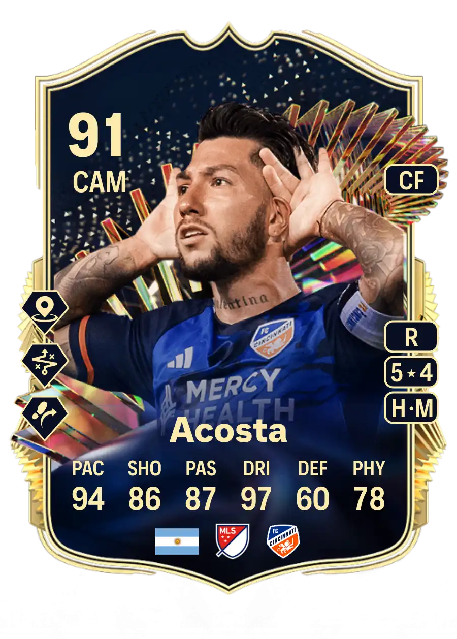 Luciano Acosta Team of the Season EA FC 24 - 91 - Rating and Price ...