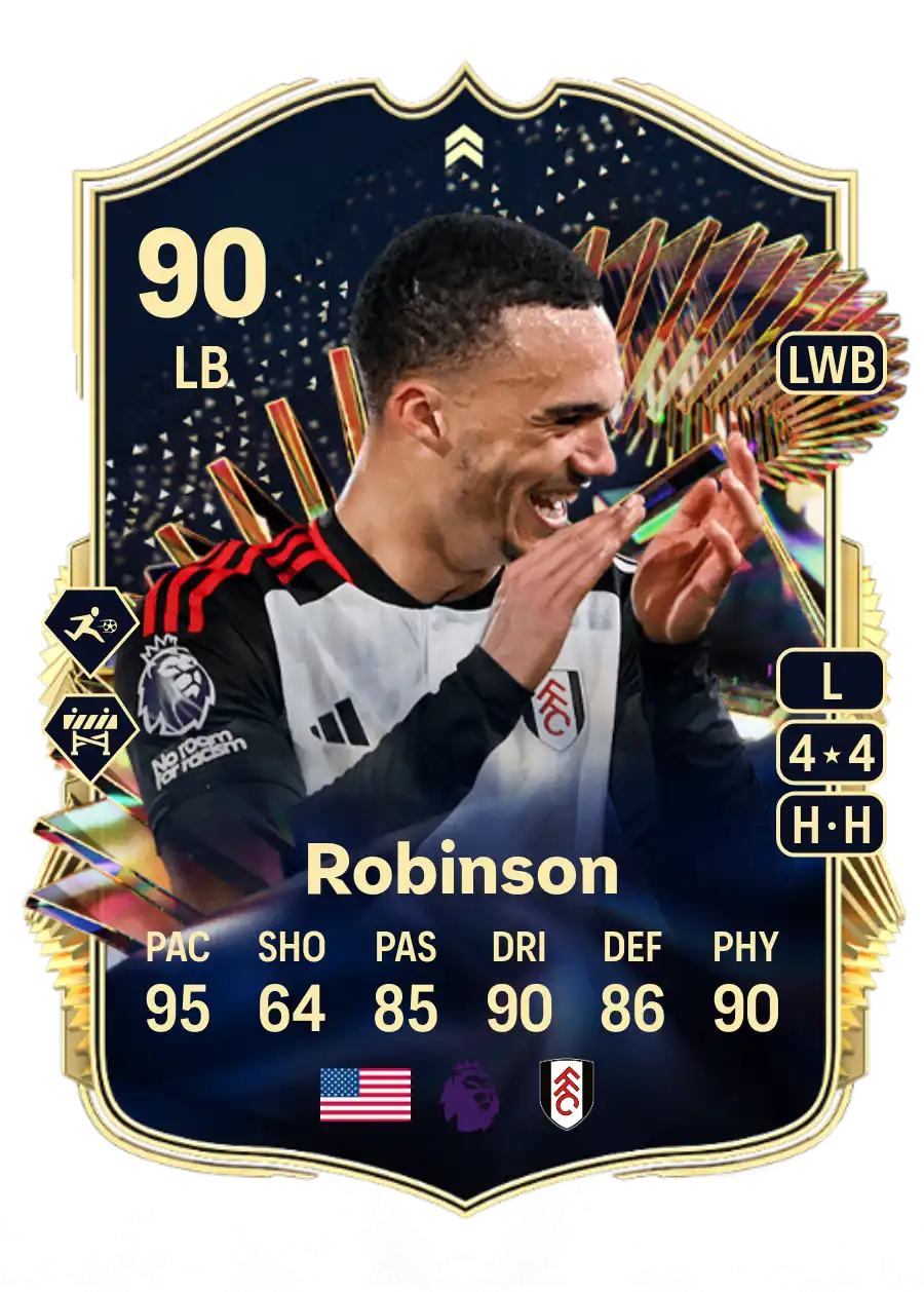 Antonee Robinson TOTS Live EA FC 24 - 90 - Rating and Price | FifaUTBin