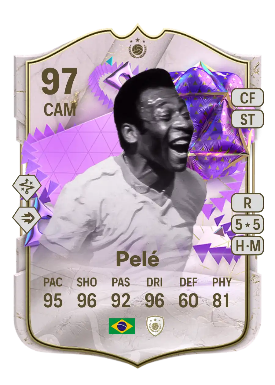 Pelé Ultimate Birthday ICON EA FC 24 - 97 - Rating and Price | FifaUTBin