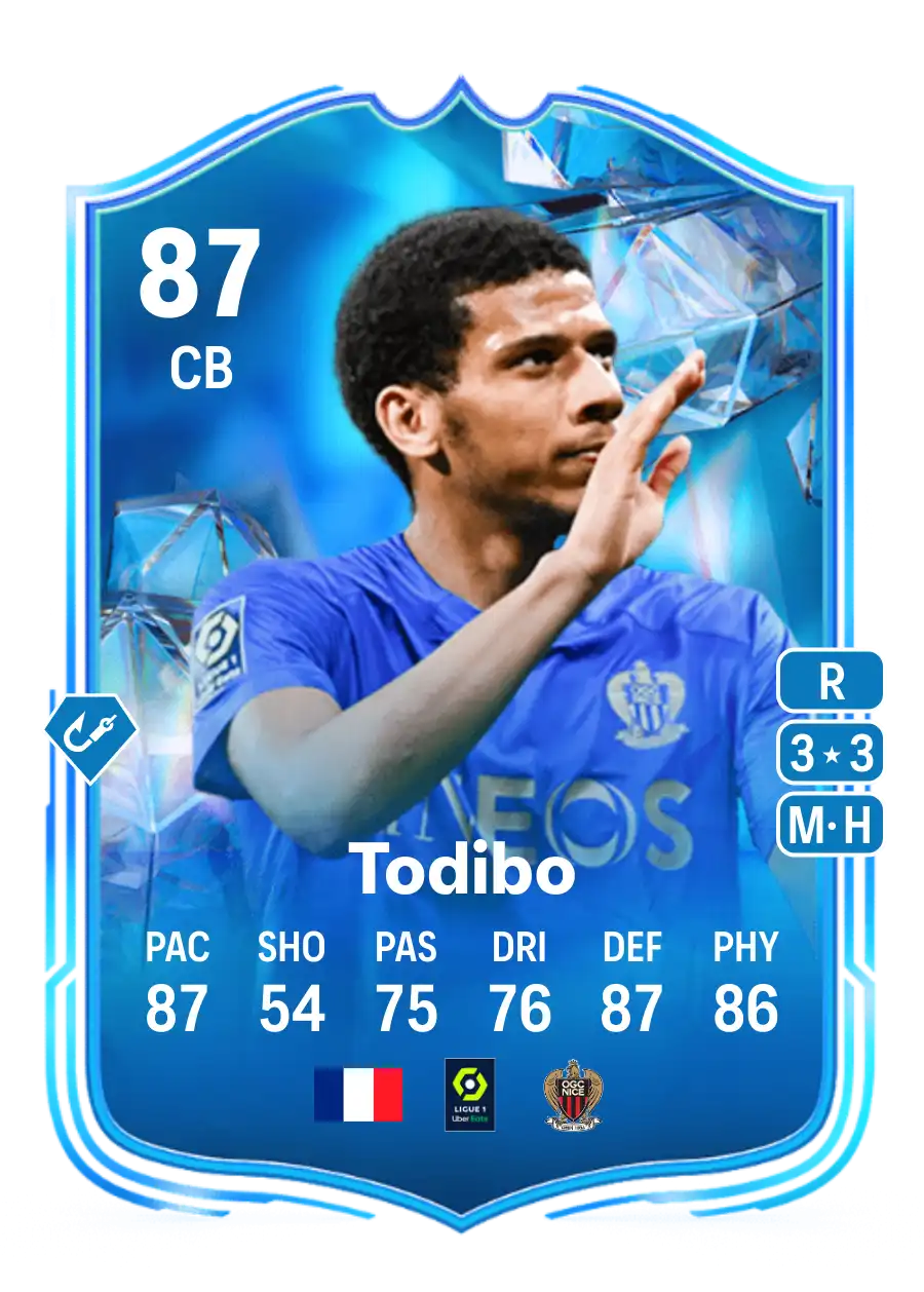 Jean-Clair Todibo Fantasy FC EA FC 24 - 87 - Rating and Price | FifaUTBin