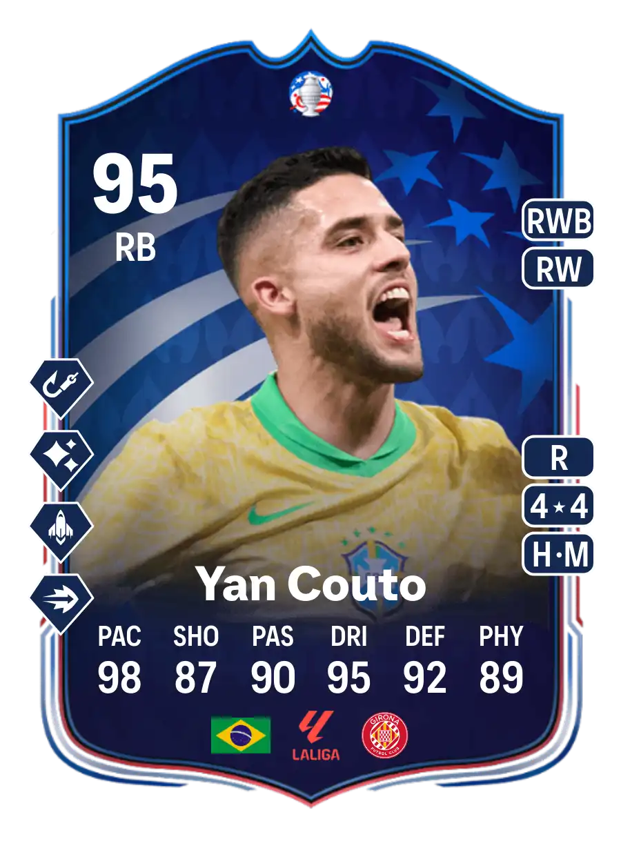 Yan Couto Copa América Make Your Mark EA FC 24 - 95 - Rating and Price ...
