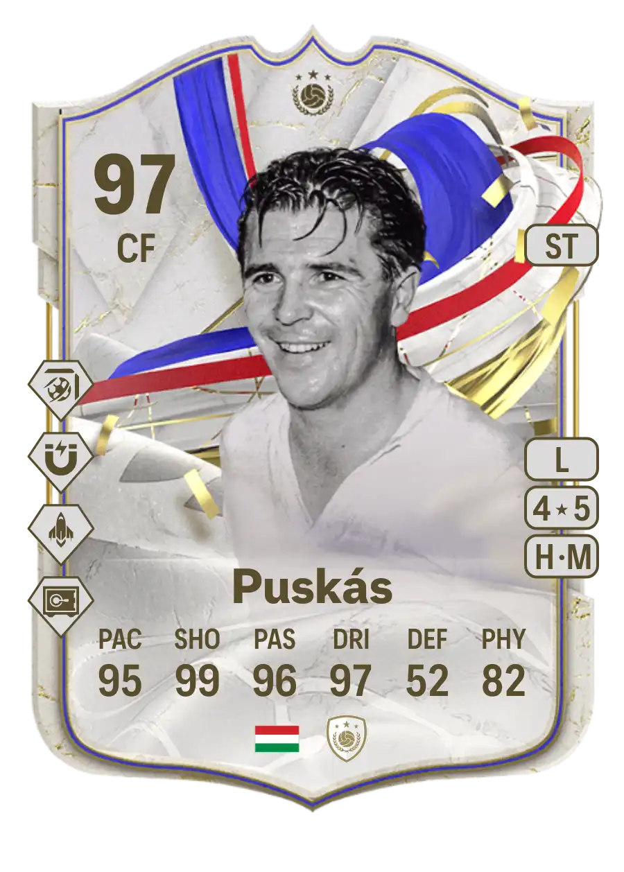 Ferenc Puskás Greats of the Game Icon EA FC 24 - 97 - Rating and Price ...